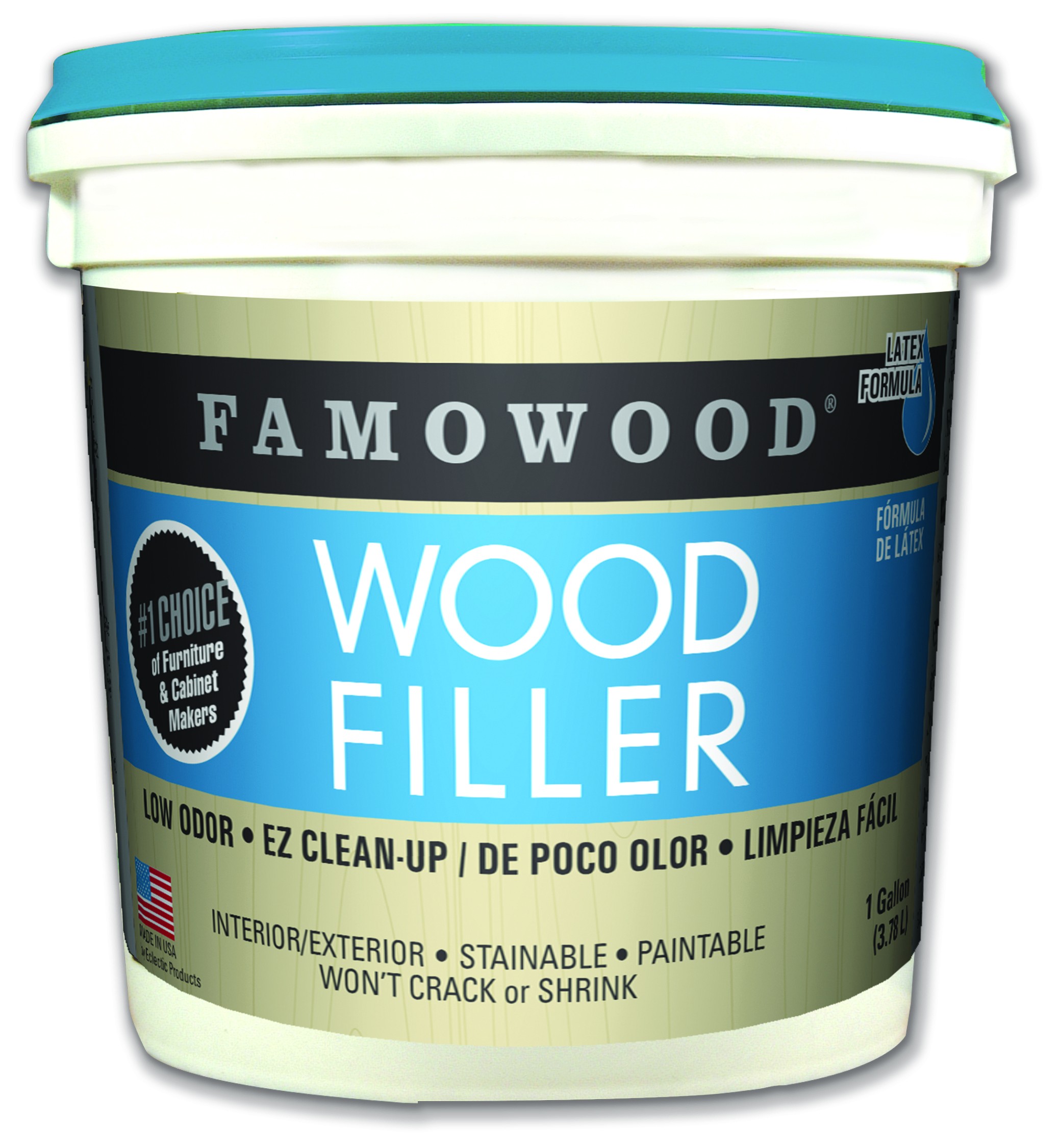 FAMOWOOD WOOD PUTTY NATRAL WATER BASED - Brackin Paint and Supply
