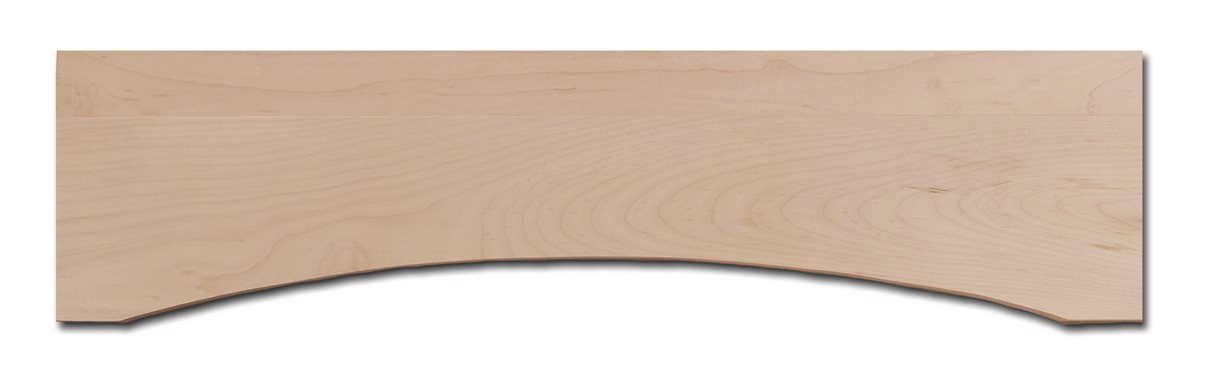 30" ARCHED PLAIN VALANCE RED OAK - Brackin Paint and Supply