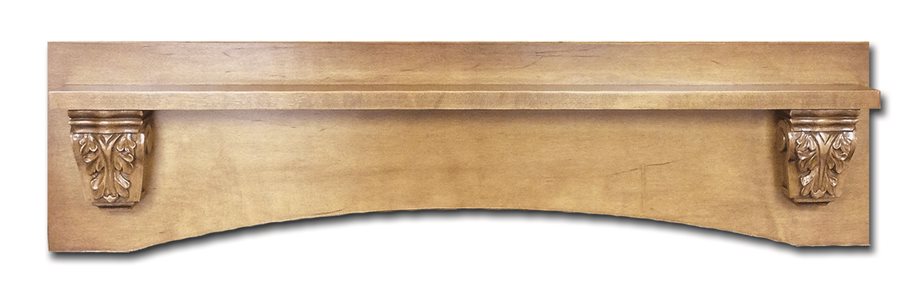 36" ACANTHUS ARCHED VALANCE RED OAK - Brackin Paint and Supply