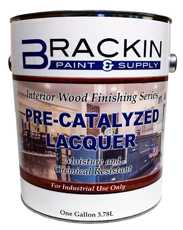 PRECATALYZED LACQUER WHITE SATIN 5 GAL - Brackin Paint and Supply